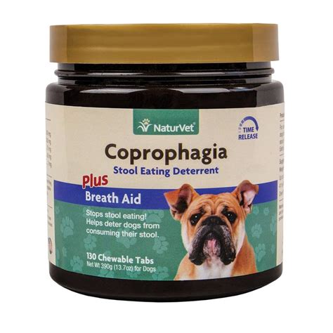 Naturvet Coprophagia Stool Eating Deterrent Plus Breath Aid