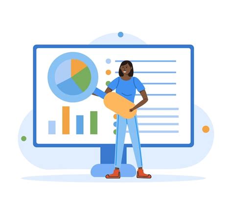 Premium Vector Business Characters Using Remote Servers To Analyzing