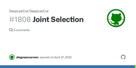 Joint Selection Issue Deeplabcut Deeplabcut Github