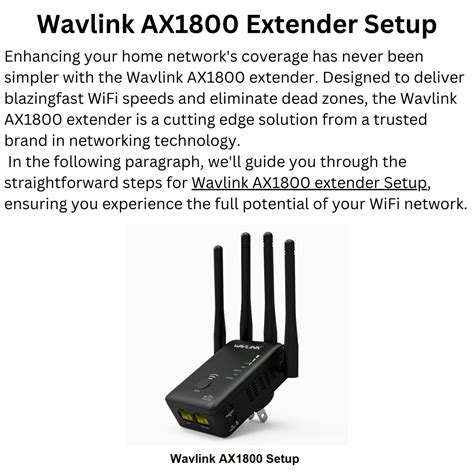 PPT Wavlink AX Extender Setup PowerPoint Presentation Free