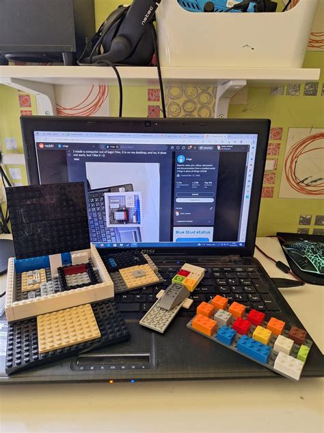 Finished My Lego Computer With Its Components Mouse Screen Keyboard