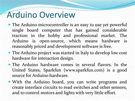 Basics Of Open Source Embedded Development Board Pptx