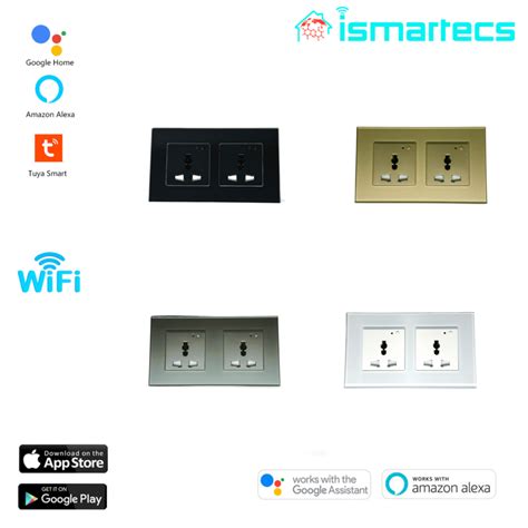 Ismartecs Universal Double Smart Wifi Socket Smart Home Devices