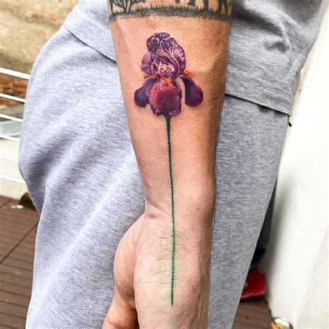Iris Flower Tattoos Meanings And Designs To Accessorize Tattooswin