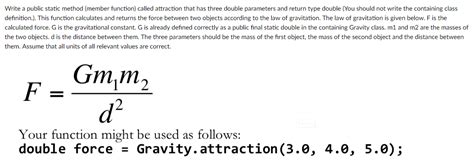 Solved Write A Public Static Method Member Function Called Chegg