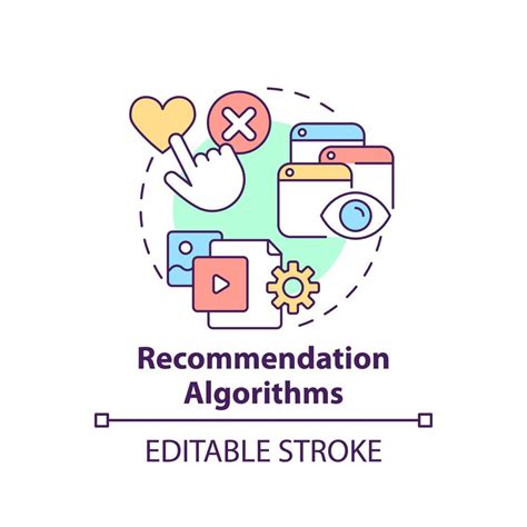 Recommendation Algorithms Concept Icon User Suggestions Use Of