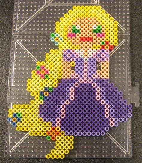 Rapunzel Perler1 Perler Bead Art Perler Bead Patterns Perler Beads