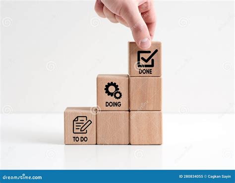 Task Tracking And Project Management Tracking A Progress Of A Project Stock Image Image Of