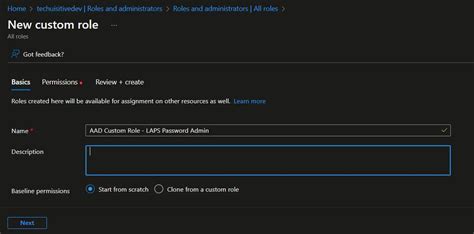 How To Create Custom Rbac Role In Intune For Laps Password