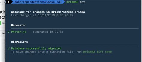 Windows `prisma2 Dev` Crashes On Blank Postgres Project · Issue 733 · Prismaprisma · Github