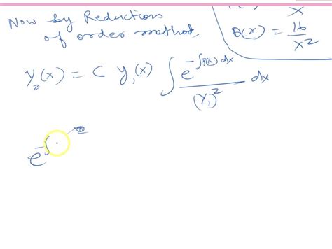 SOLVED Given The Function Y X Is A Solution To The Differential Equation X Y Xy