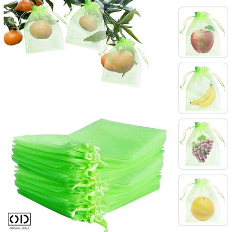 Торбичка за защита на плодове и зеленчуци от вредители насекоми птици и гризачи комплект 20