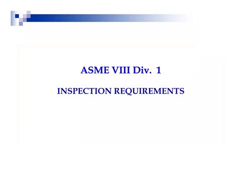 Inspection Of Pressure Vessels As Per Asme Sec Viii Division 1 Pdf