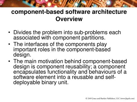 Ppt Component Based Software Architecture Overview Powerpoint