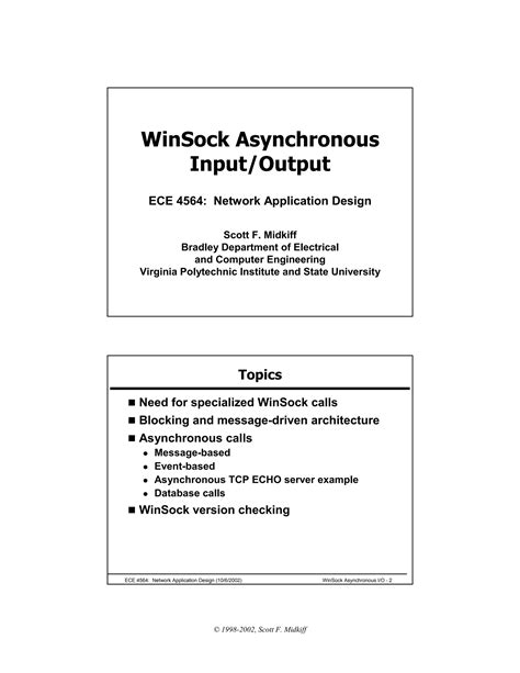 winsock asynchronous input output pdf