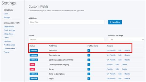 Create And Manage Custom Fields Prolaera