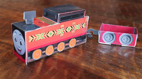 Thomas And Friends All Engines Go Papercraft 5 Pack With Wagons With Unique Ai Themes Paper