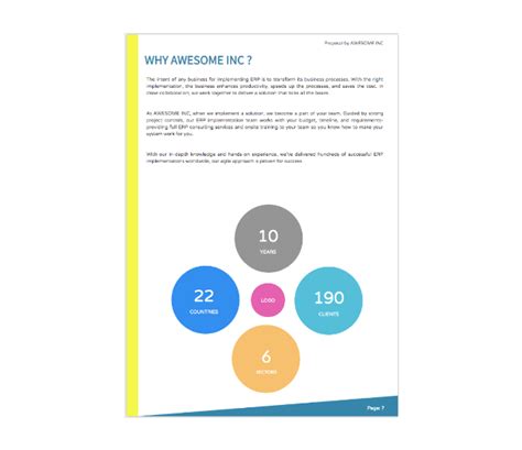 ERP Implementation Proposal Template Fresh Proposals