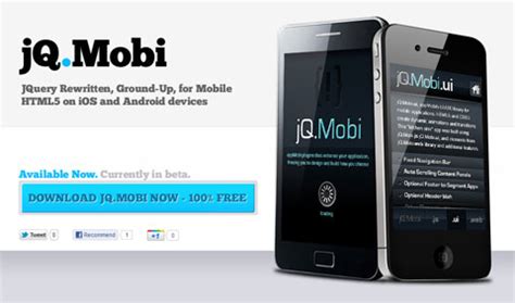 JQ Mobi JQuery Like JavaScript Framework For Mobile Master Script