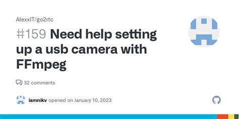 Need Help Setting Up A Usb Camera With Ffmpeg · Issue 159 · Alexxit