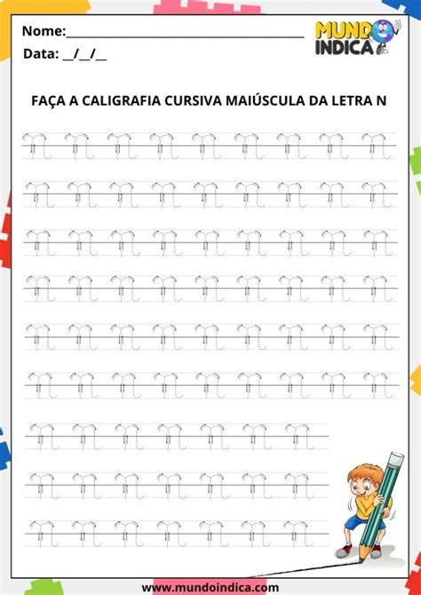 Letra N Lectoescritura En Cursiva Picstank