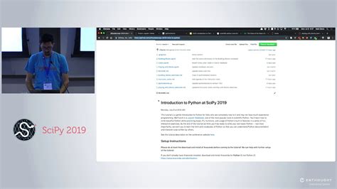 Introduction To Python Scipy 2019 Tutorial Matt Davis Youtube