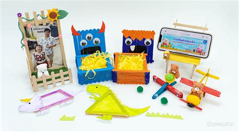 ไอเดียงานประดิษฐ์จากไม้ไอติม