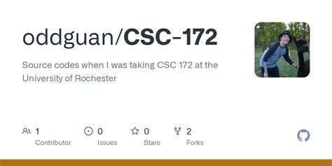 GitHub Oddguan CSC Source Codes When I Was Taking CSC At The University Of Rochester