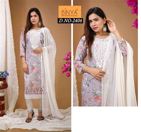 Binya Nc 2 Fancy Print Rayon Combo Designs Suit New Collection