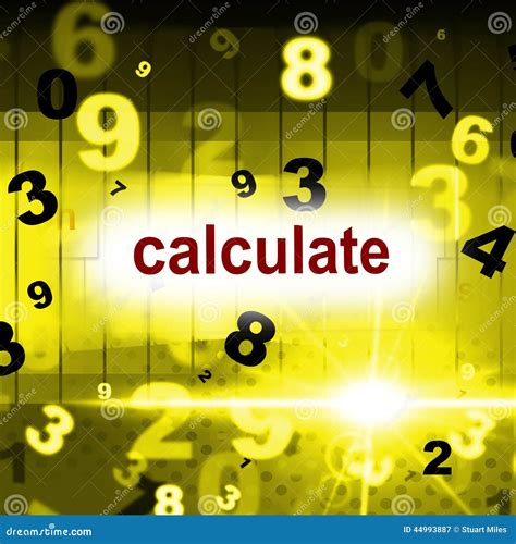 Calculate Counting Shows One Two Three And Calculation Stock