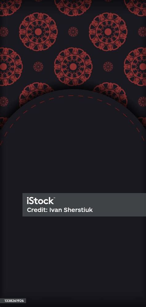 텍스트 및 장식을위한 장소와 초대 카드의 벡터 준비 벡터 그리스 패턴으로 엽서 디자인 Black 색상을 인쇄 할 준비가 0명에 대한 스톡 벡터 아트 및 기타 이미지 Istock