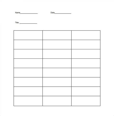 39 T Chart Templates Doc Pdf