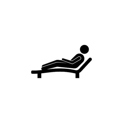 Premium Vector Lying Down Icon