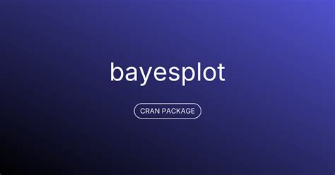 Bayesplot Plotting For Bayesian Models Crane
