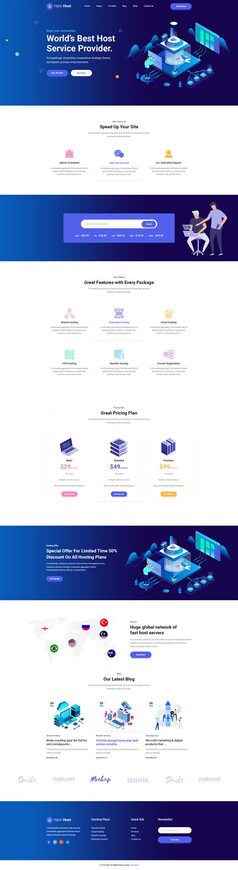 Halcisaas Creative Psd Template For Saas Startup And Agency By Labartisan