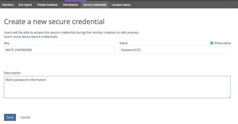 Create Faster And Safer Synthetic Scripts With Secure Credentials New Relic