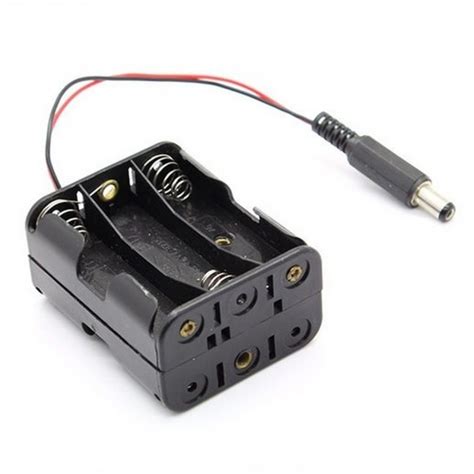 Battery Holder 6xaa With Arduino Plug