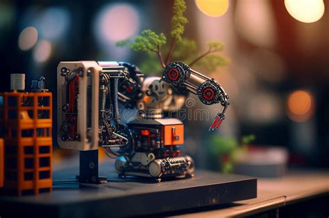 Smart Manufacturing Robots In Factory Iot Ai Generated Realistic