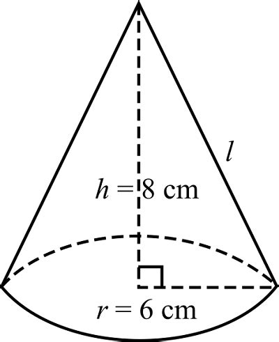 Find The Surface Area And Volume Of The Figures Right Circular Cone Homework Study