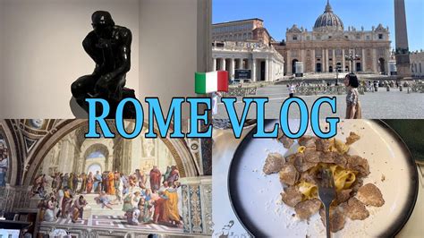 비행 혹은 여행 Vlog 🇮🇹3박4일 로마여행 Partiii 바티칸투어🇻🇦바티칸박물관시스티나성당성베드로대성당딜라트러플파스타폼피 Youtube