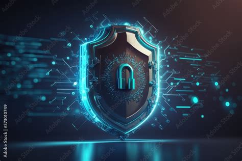 Cybersecurity And Data Protection Futuristic Concept Futuristic