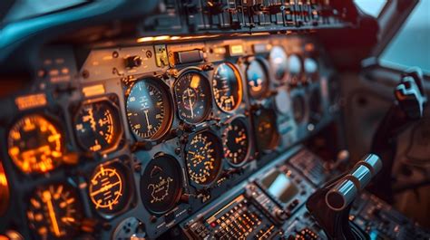 Modern Aviation Shiny Texture Background Of An Airplanes Cockpit