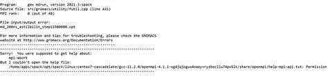 Mpiabort Causes Open Mpi To Kill All Mpi Processes In Gmxmpi Command