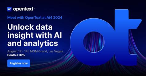 Ai42024 Ai Dataanalytics Opentext Analytics And Ai