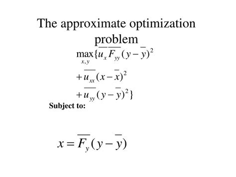ppt approximate quadratic linear optimization problem powerpoint