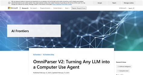 OmniParser V Advanced Language Driven GUI Automation