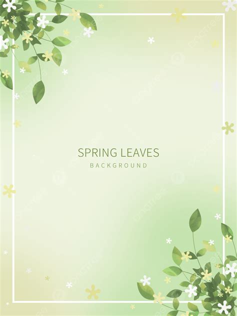 녹색 핸드 드로잉 신선 한 봄 새 테두리 나뭇잎 배경 배경 화면 및 일러스트 무료 다운로드 Pngtree