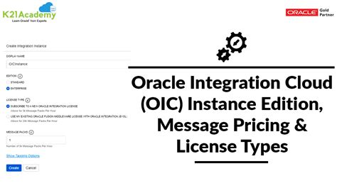 Oracle Integration Instance Edition Message Pricing And License Types