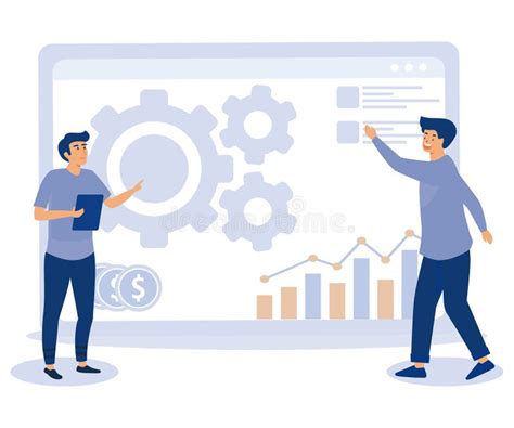 Digital Transformation Concept Business Process Automation Data Collection Stock Vector