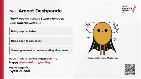 Worldmanagersday Syed Zubair